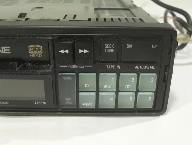 VINTAGE ALPINE 7283M AUTORADIO mit Kassettendeck MC Bi-Level 20W+20W ...