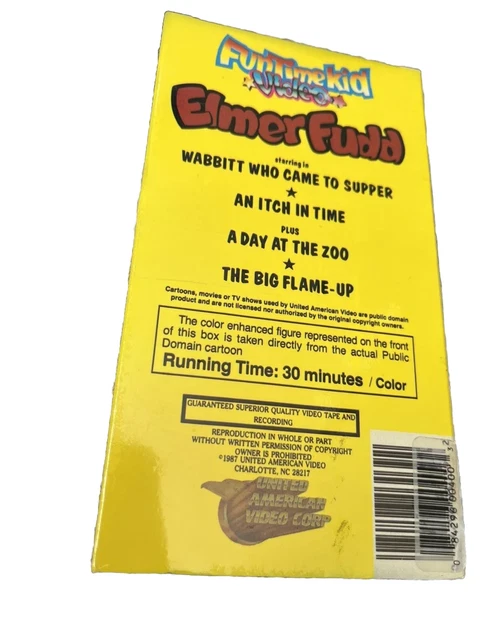 VIDEOCASSETTA VINTAGE FUNTIME Kid VHS Elmer Fudd Wabbitt NUOVO ...