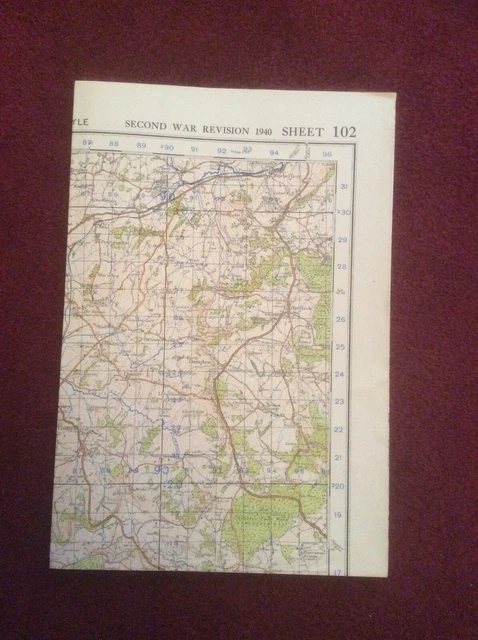 ORIGINAL WW2 1940 British Army Map of Newport Wales Sheet 102 – Home ...