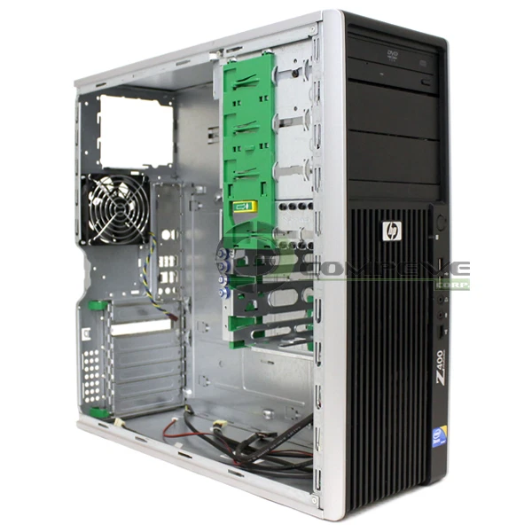 HP Z400 WORKSTATION Case Chassis with Front Panel DVD-Rom MPN 468619 ...