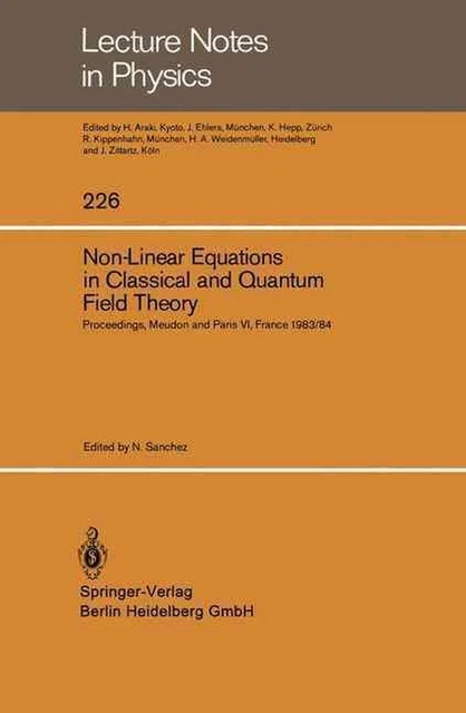 NON-LINEAR EQUATIONS IN Classical and Quantum Field Theory: Proceedings ...