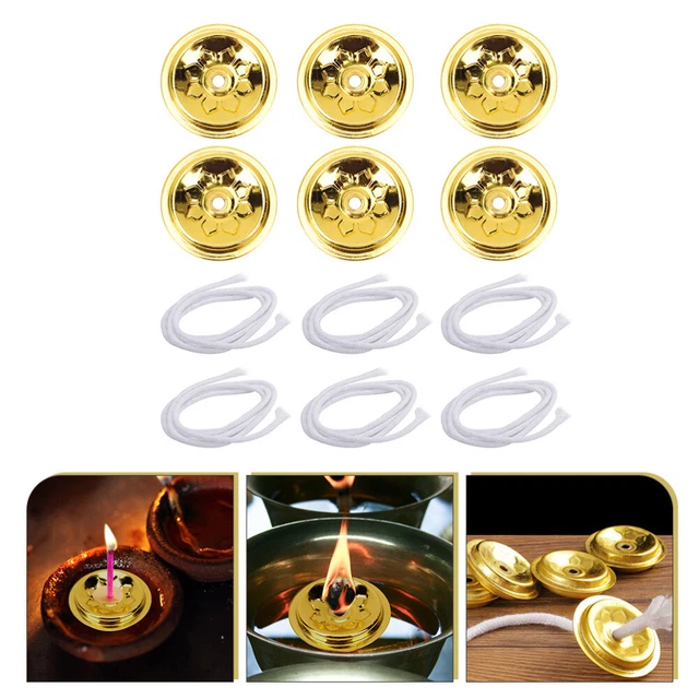 OIL LAMP WICK Holder Floating Wicks DIY Candle Making Kit £6.25 - PicClick UK