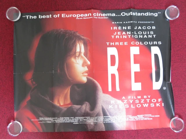 THREE COLORS: RED UK QUAD (30"x 40") ROLLED POSTER IRENE JACOB 1994 £29 ...