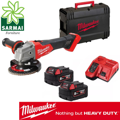MILWAUKEE M18 FSAG 125xb-502x Angle Grinder 18v 125 mm Full Set £351.34 ...