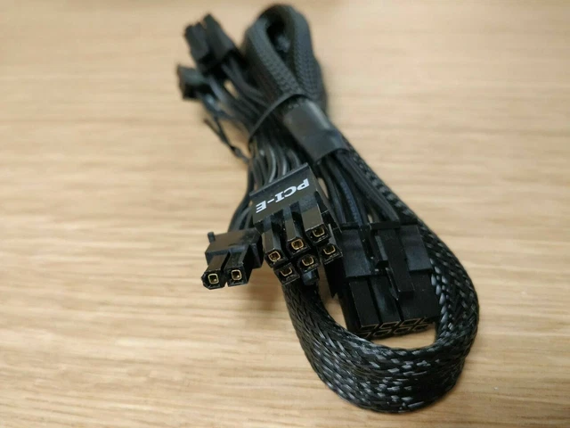 PSU 8PIN TO Dual 8pin(6+2) Pin PCIe Modular Power Supply Cable (NEW ...