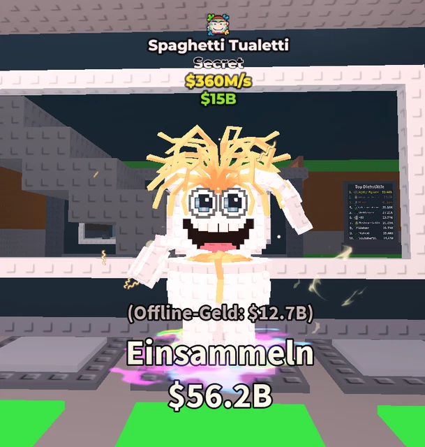 STEAL A BRAINROT Spaghetti Tualetti (360m/s) EUR 29,99 - PicClick DE