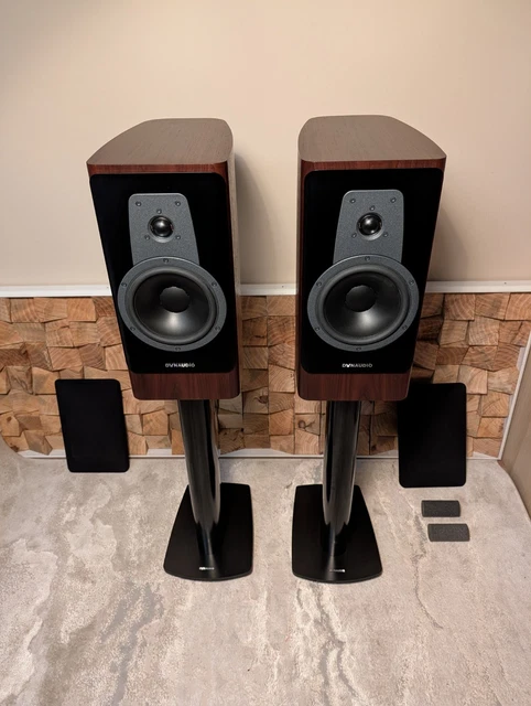 DYNAUDIO CONTOUR 20I (Walnut) & Stands - Standmount Speakers +WARRANTY ...