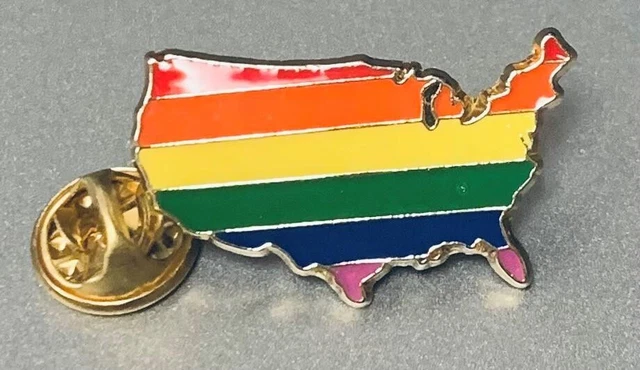 Lgbtq Pride Flag Pin Gay Lesbian Bisexual Trans Lgbt Lapel Hat Tack