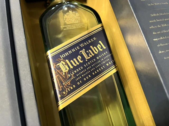 JOHNNIE WALKER BLUE Label Blended Scotch Whiskey Case ALL 4 Empty ...