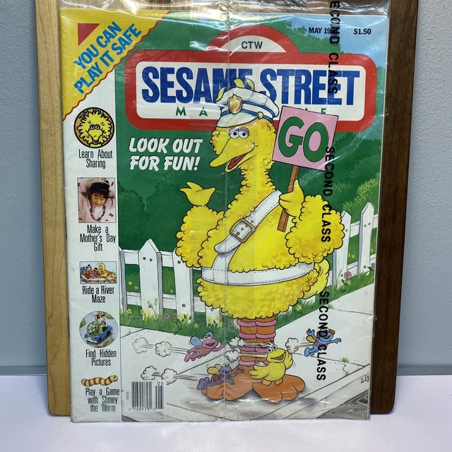 1991 SESAME STREET Magazine & Parents Guide SEALED May Big Bird £28.95 ...