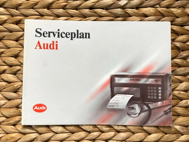 ORIGINAL AUDI SERVICEPLAN Serviceheft Scheckheft Deutsch Oldtimer ...