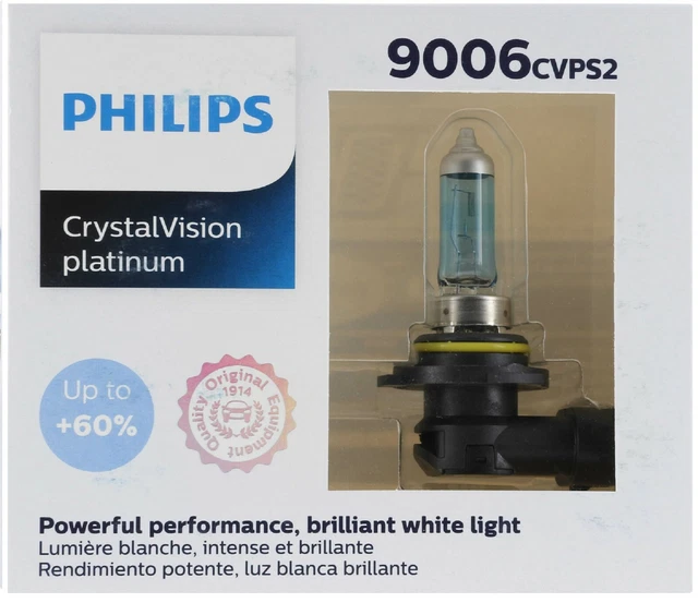 PHILIPS CRYSTAL VISION Platinum 9006 51W Two Bulbs Head Light ...