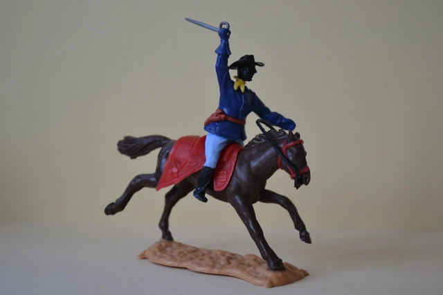 TIMPO UNION 7TH Cavalry mounted officer- RARE black head. £14.39 ...