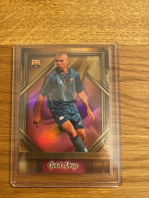 TOPPS FC BARCELONA Set Squadre 23-24 - Goccia d'oro RONALDO R9/99 EUR ...
