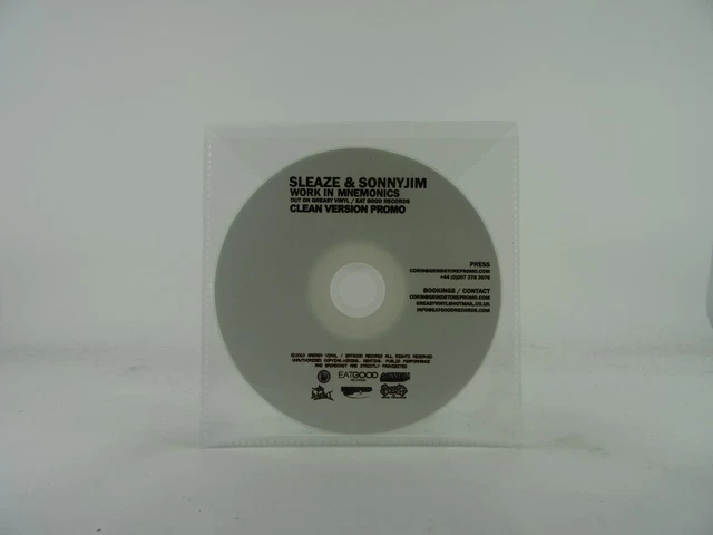 SLEAZE AND SONNYJIM WORK IN MNEMONICS (82) Promo CD Album EAT GOOD ...