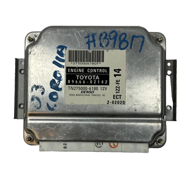 2003 TOYOTA COROLLA ECM ECU Engine Control Module Computer 89666-02142 ...