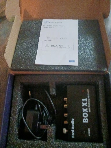 FOSI AUDIO BOX X1 Hi-Fi Phono Preamp for Turntable MM Phonograph ...