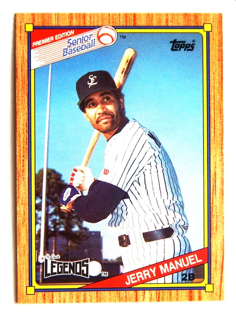 CARTE DE BASEBALL Jerry Manuel #90 Topps Senior League 1989 (St Lucie ...