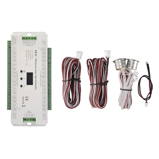 32CH ES32 PIR Sensor Stair Light Controller Human Body Infrared ...