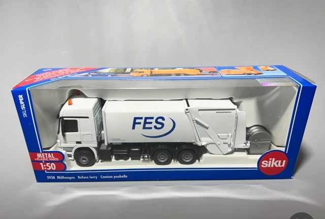 SIKU 2938 MERCEDES Benz Müllwagen Werbemodell FES OVP EUR 36,90 ...