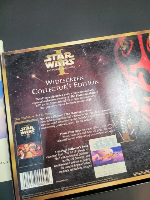 STAR WARS EPISODE I The Phantom Menace Collector Edition Boxed Set VHS ...