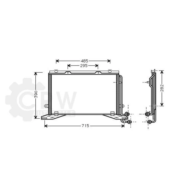 CONDENSATEUR CLIMATISATION POUR Mercedes-Benz Choisir/Fahrgestell EUR ...