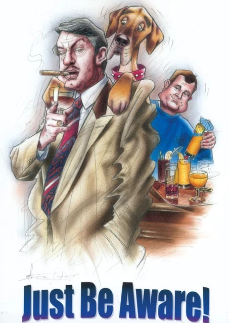 ONLY FOOLS AND Horses Boycie and Mike Be Aware Artwork POSTER £9.99 ...