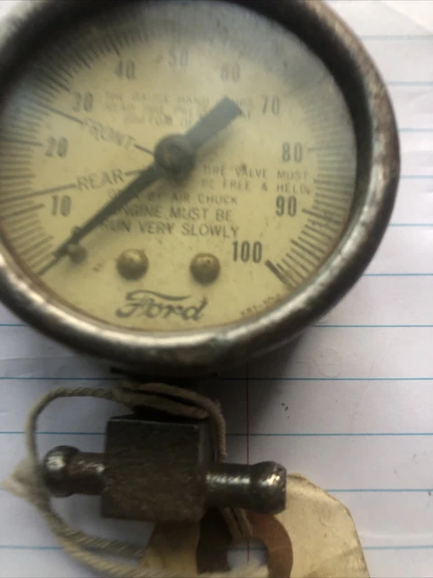 VINTAGE EARLY FORD Tractor Tire Pressure Gauge Original £44.04 ...