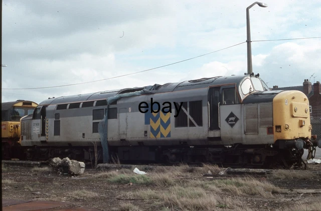 35MM RAILWAY SLIDE- BR Diesel Electric Class 37. 37906 @ Doncaster ...