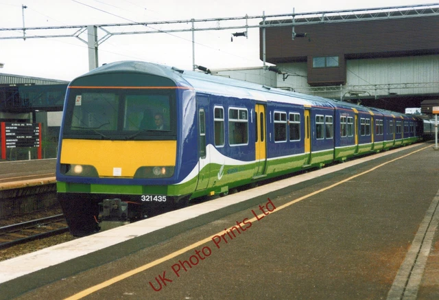 RAILWAY PHOTO 6X4 Class 321 EMU 321435 Silverlink at Birmingham Int ...