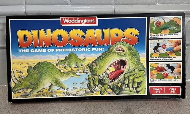 VTG 1988 WADDINGTONS Dinosaurs The Game Of Prehistoric Fun Board Game ...