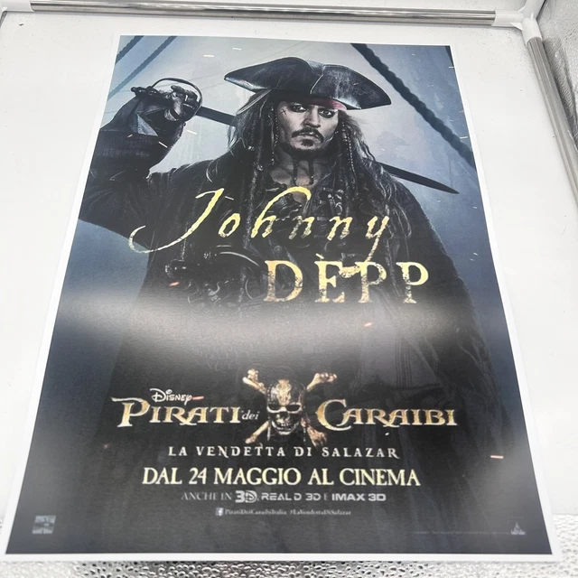 PIRATI DEI CARAIBI La Vendetta Di Salazar Poster Locandina 45X32Cm ...