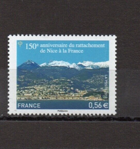 TIMBRE / STAMP 150e anniversaire du rattachement de Nice à la France ...