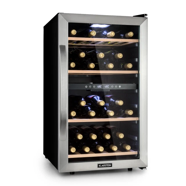 WEINKÜHLSCHRANK GETRÄNKEKÜHLSCHRANK 2 Zonen Weinschrank 118L Glastür 45 Flaschen EUR 498,99 ...