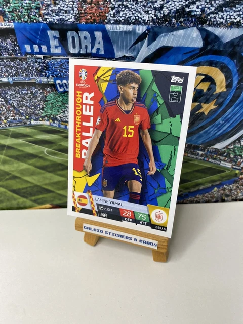 TOPPS MATCH ATTAX 2024 Lamine Yamal Spain Breakthrough Baller Rookie ...