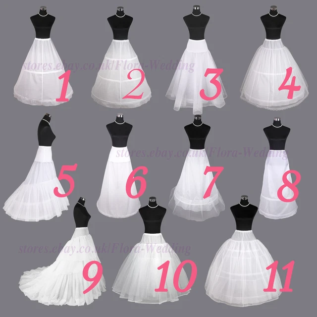 WEDDING PETTICOAT/BRIDAL HOOP Hoopless Crinoline/Prom Underskirt/Fancy ...
