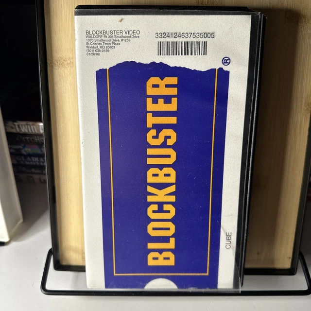 CUBE VHS 1997 Horror Scifi Nicole DeBoer, David Hewlett Blockbuster ...