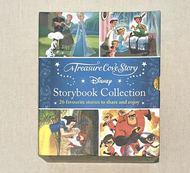 DISNEY STORYBOOK COLLECTION Treasure Cove 26 Favourite Story Books Box ...