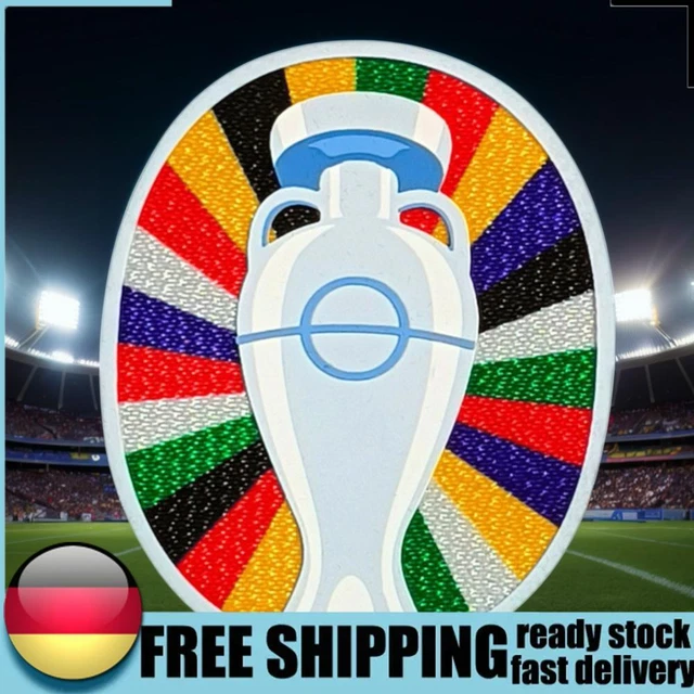DECALCOMANIE TRASFERIMENTO CALORE logo UEFA EURO 2024 di lunga durata ...