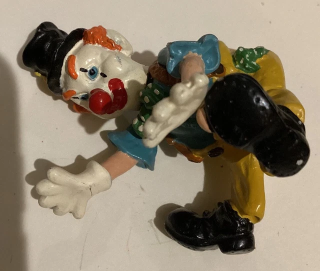 VINTAGE PEWTER PAINTED Clown Thimble Head And Arms Moveable £6.00 ...
