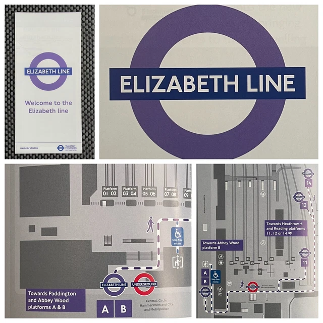 LONDON UNDERGROUND WELCOME To The Elizabeth Line Opening Pamphlet £2.00 ...