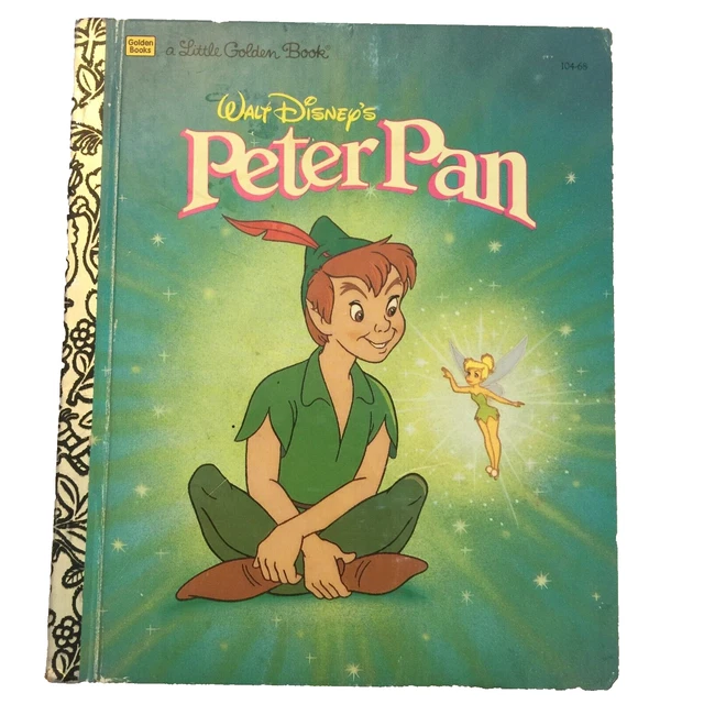 LITTLE GOLDEN BOOKS Peter Pan 1989 Disney Hardcover Classic Children ...