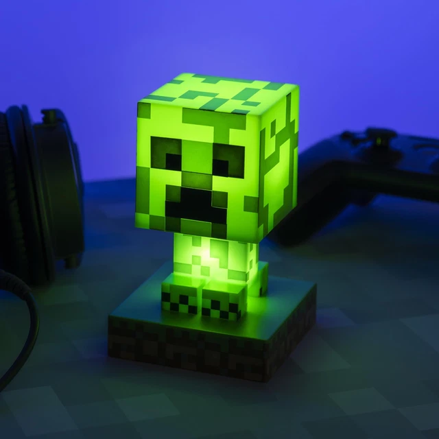 MINECRAFT CREEPER LIGHT 3D Lamp Officially Licensed Night Light 12 cm ...