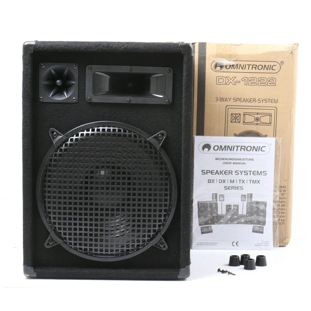 OMNITRONIC DX-1222 3-WEGE PA-Box Lautsprecher Partykeller... + Defekt ...