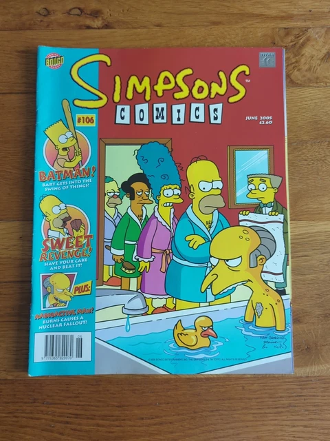 SIMPSONS COMICS BATMAN! Bart gets into the swing issue #106 bongo ...