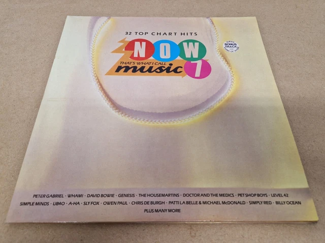 NOW THAT'S WHAT I Call Music 7 - Wham, A-HA, David Bowie, Genesis - 2 x ...