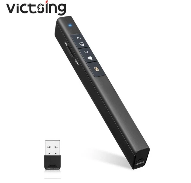 VICTSING PRESENTATION POINTER Presenter 2.4GHz Laser Pointer Clicker ...