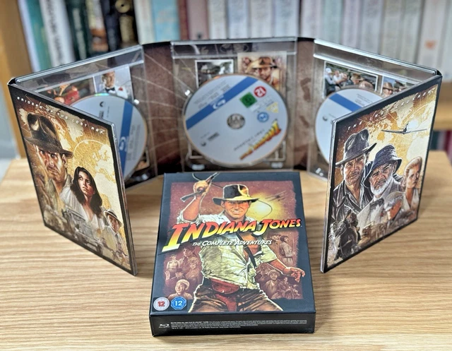 INDIANA JONES THE Complete Adventures Blu-Ray 5-Disc Boxset near MINT ...