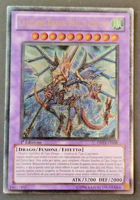 YU-GI-OH! CAVALIERE DRAGO Draco-Equiste DREV-IT038 Ultra Rara Ultimate ...
