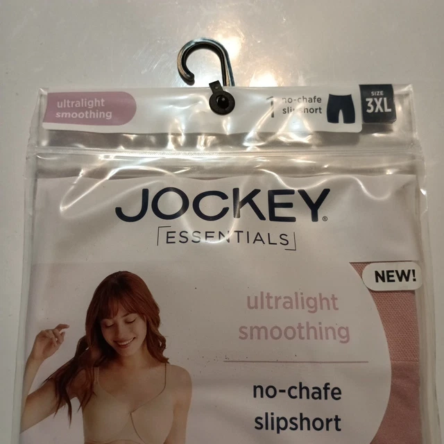 JOCKEY ESSENTIALS 3XL Ultralight Smoothing No-Chafe Slipshort Rose NWT ...